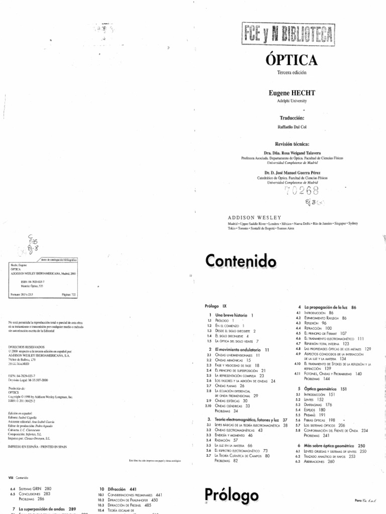 Hecht - Optica | PDF