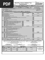 BIR Form 2551M Monthly Percentage Tax | PDF | Taxes | Taxpayer