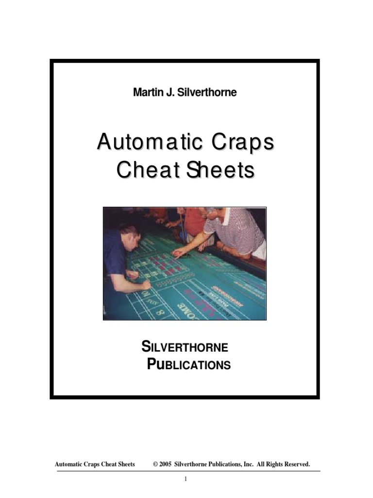 Automatic Craps Cheat Sheets | PDF | Craps | Gambling