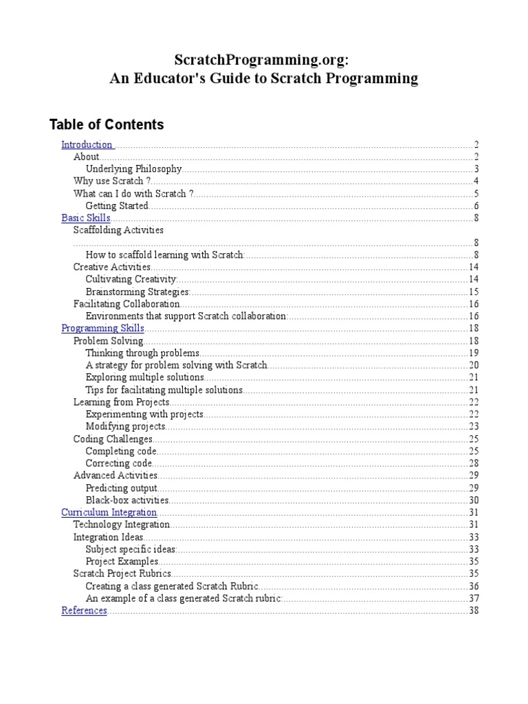Scratch Programming Guide | PDF | Scratch (Programming Language ...