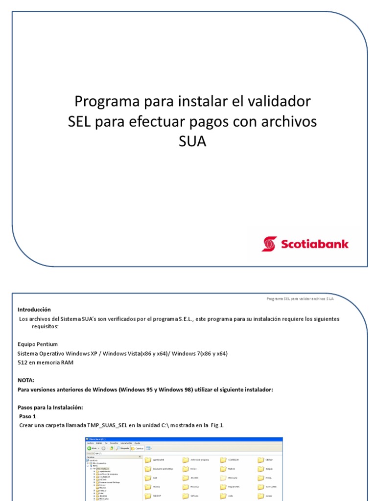 Manual SUA | PDF | Microsoft Windows | Archivo de computadora
