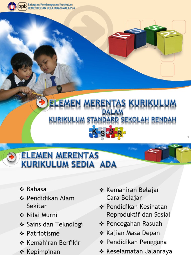 KK04 Elemen Merentas Kurikulum Dalam KSSR | PDF