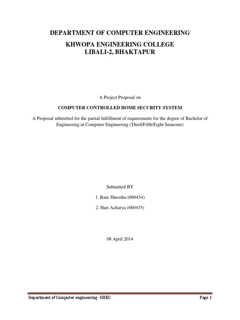 Project Proposal Format | PDF | Feasibility Study | Computing