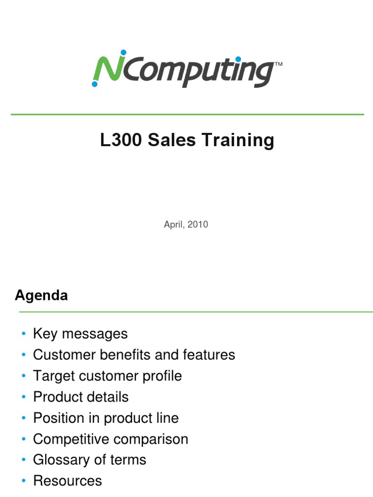 NComputing L300 Sales Overview | PDF | Desktop Virtualization | Citrix ...