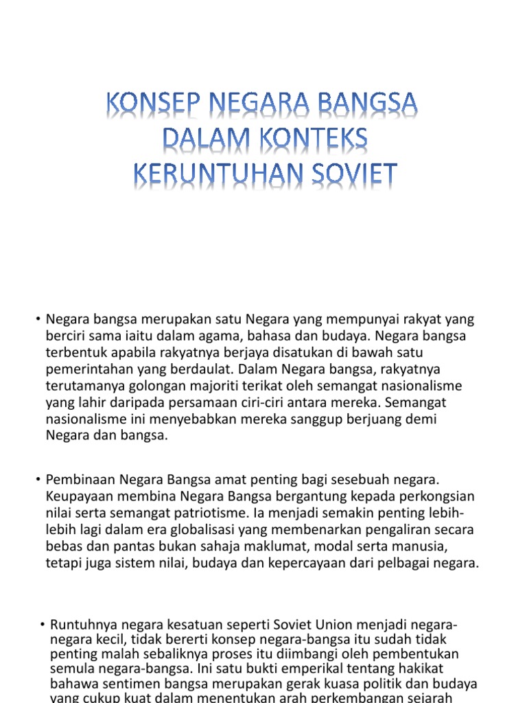 Konsep Negara Bangsa | PDF