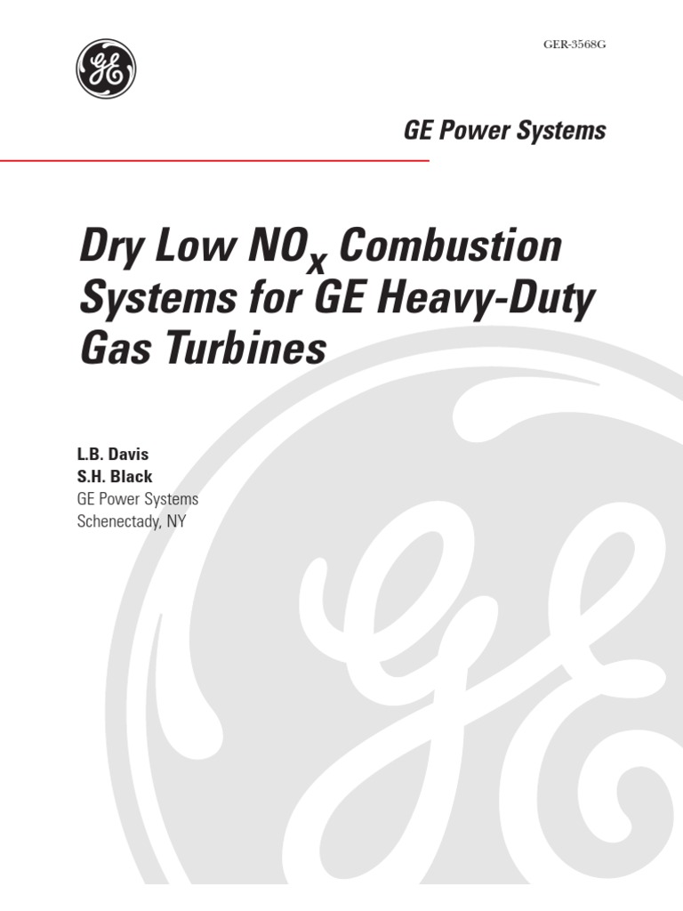 Dry Low NOx Combustion For Gas Turbines | PDF | N Ox | Combustion