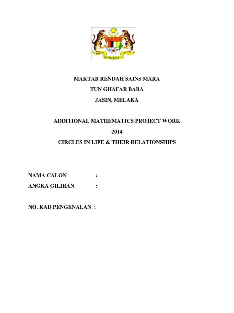 Additional Maths Project: Circles in Life | PDF
