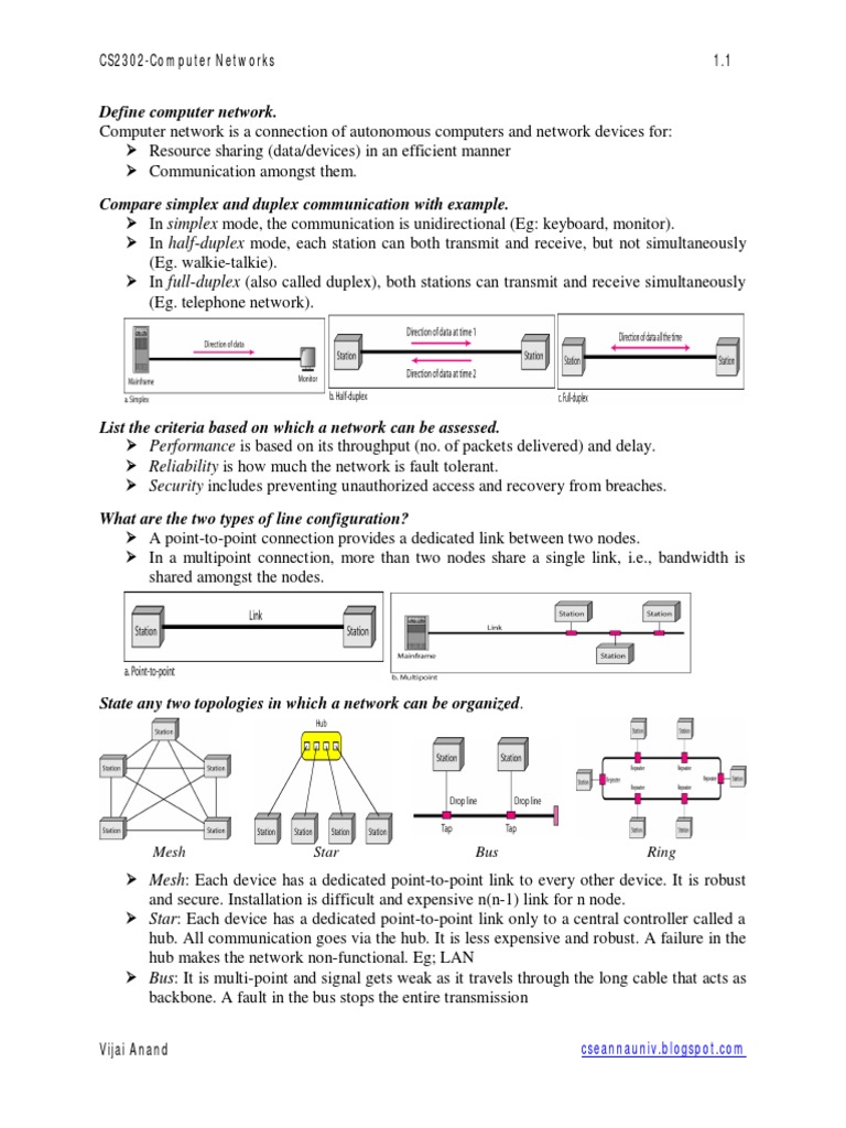 Define Computer Network | PDF | Channel Access Method | Internet ...