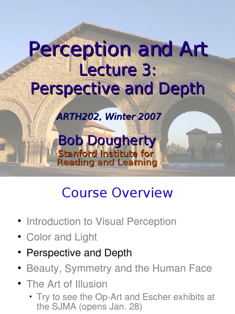 03 Perspective Depth 070124 | PDF | Perspective (Graphical) | Senses