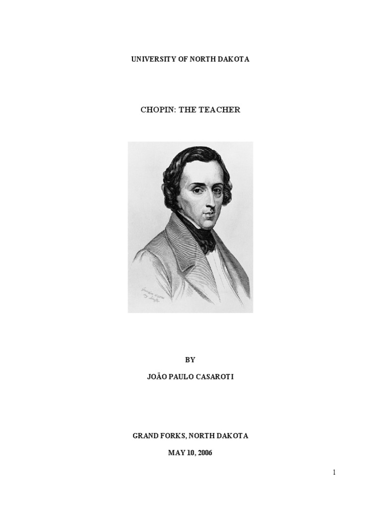 Chopin's Teaching Method and Impact | PDF | Frédéric Chopin | Piano