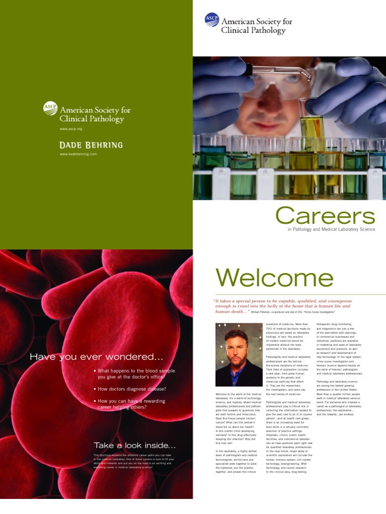 Career Brochure | PDF | Pathology | Histology