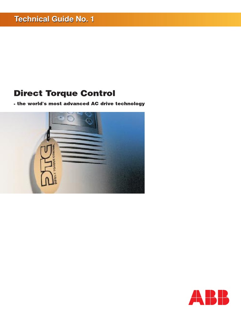 Direct Torque Control: Technical Guide No. 1 | PDF | Electric Motor ...