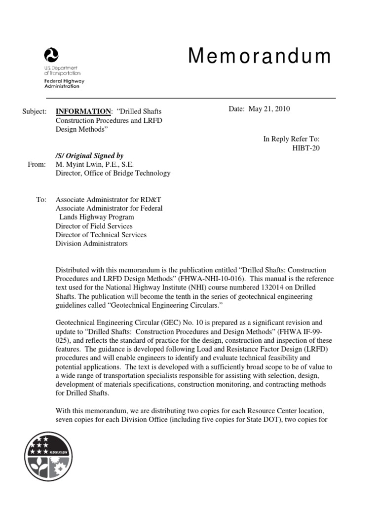 Fhwa Nhi 10 016 | PDF