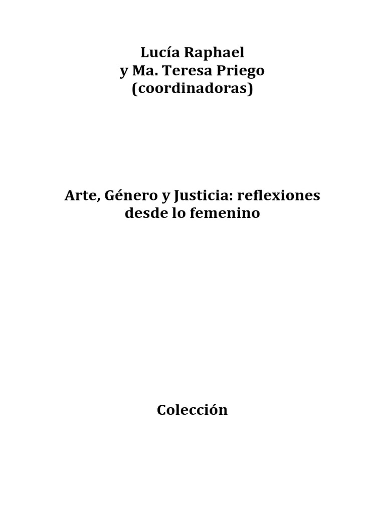 Arte Justicia y Género Lucía Raphael | PDF | Justicia | Crimen y violencia