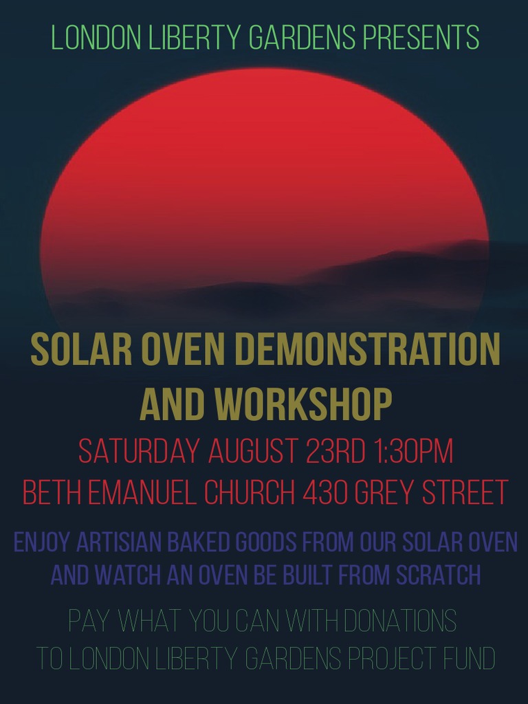 Solar Oven Workshop at London Liberty Gardens | PDF