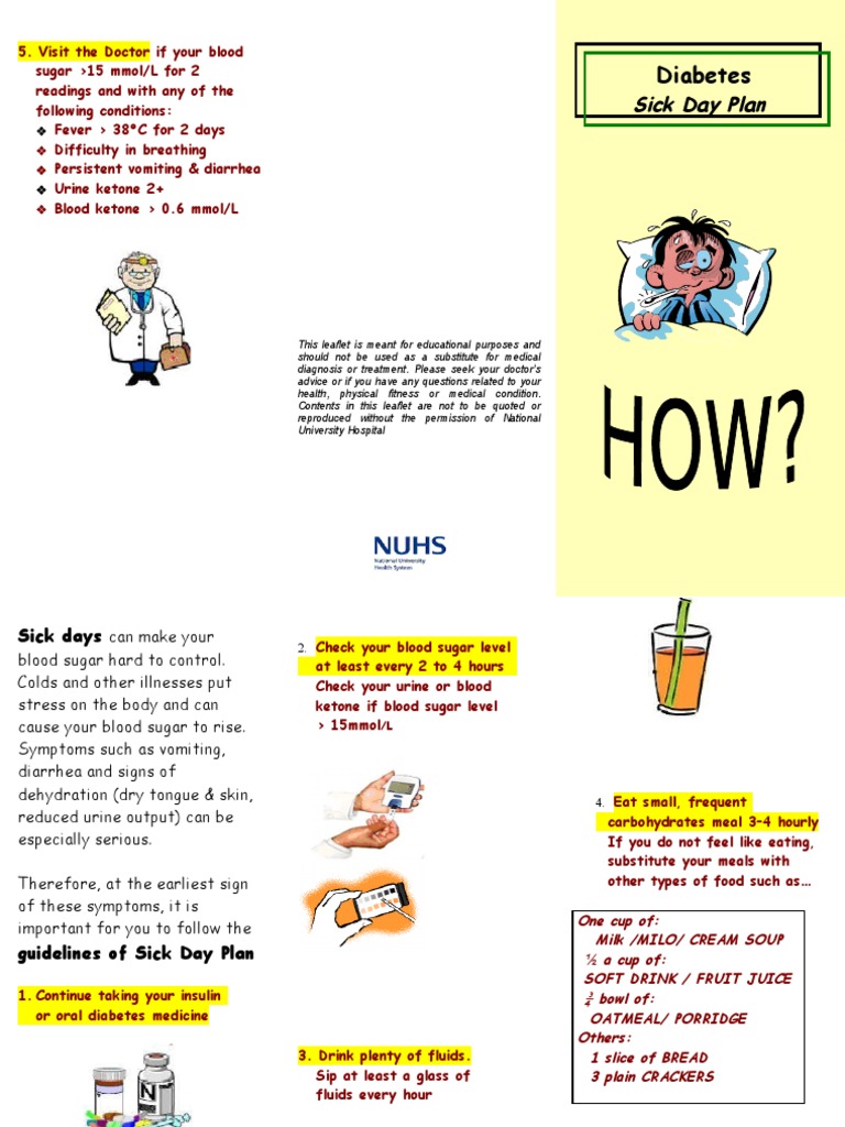 Diabetes Sick Day Management Guide | PDF | Diabetes Mellitus ...