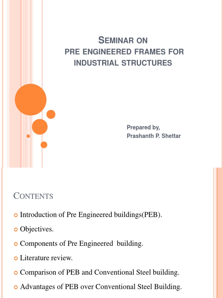 Pre-Engineered Buildings for Industry | PDF