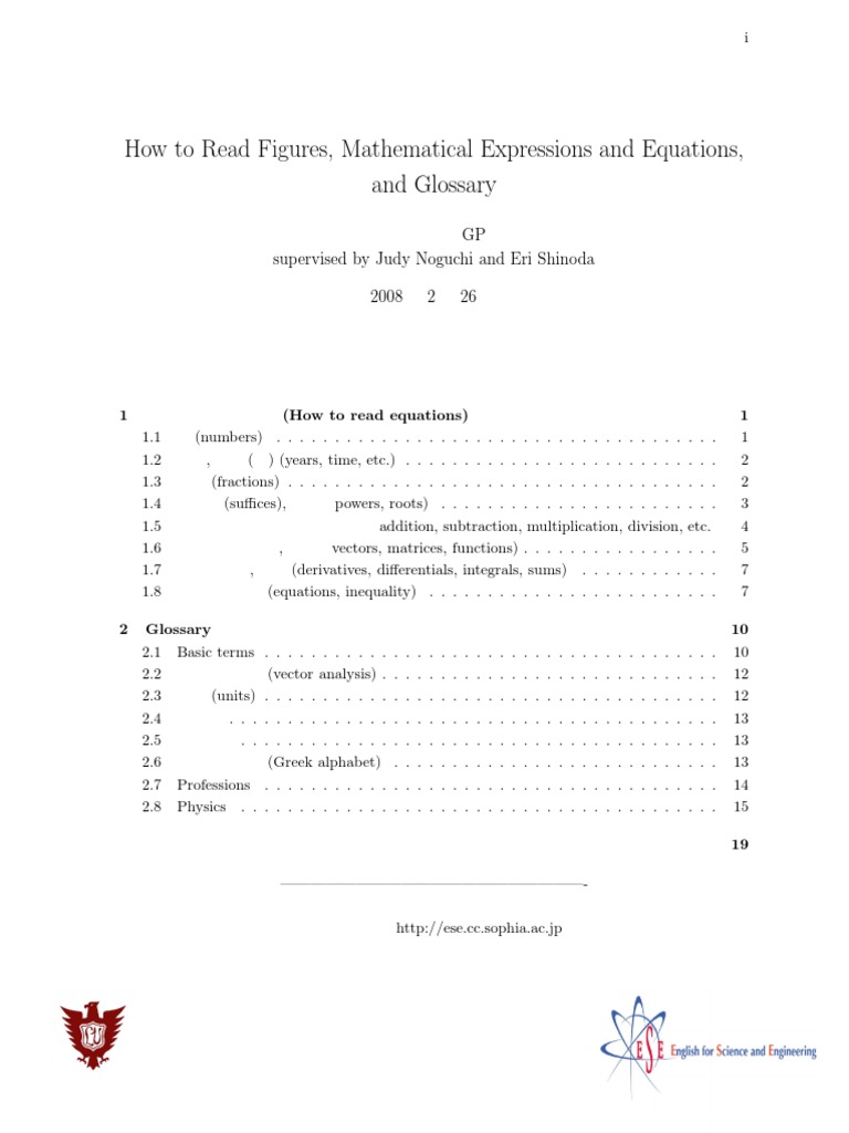 How To Read Figures, Mathematical Expressions and Equations, and ...