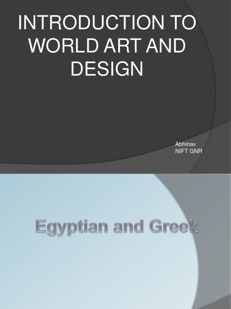Egyptian and Greek Art | PDF | Greece | Ancient History
