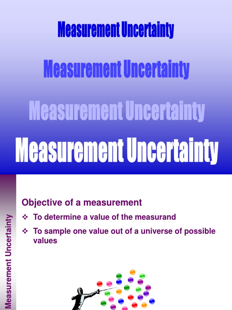 2a. Uncertainty in Measurement | PDF | Uncertainty | Measurement