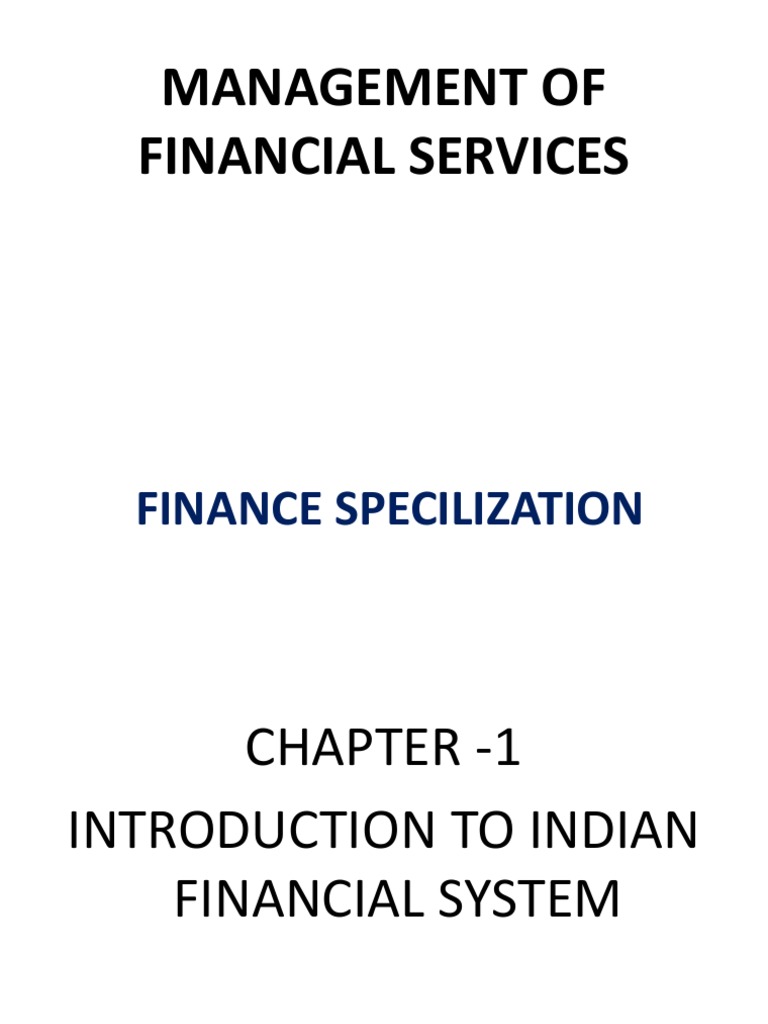 Management of Financial Services: Finance Specilization | PDF | Lease ...