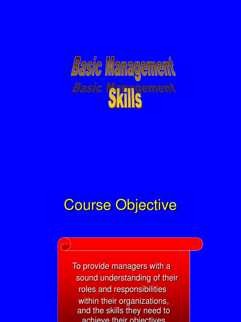 Basic Management Skills | PDF | Motivation | Motivational