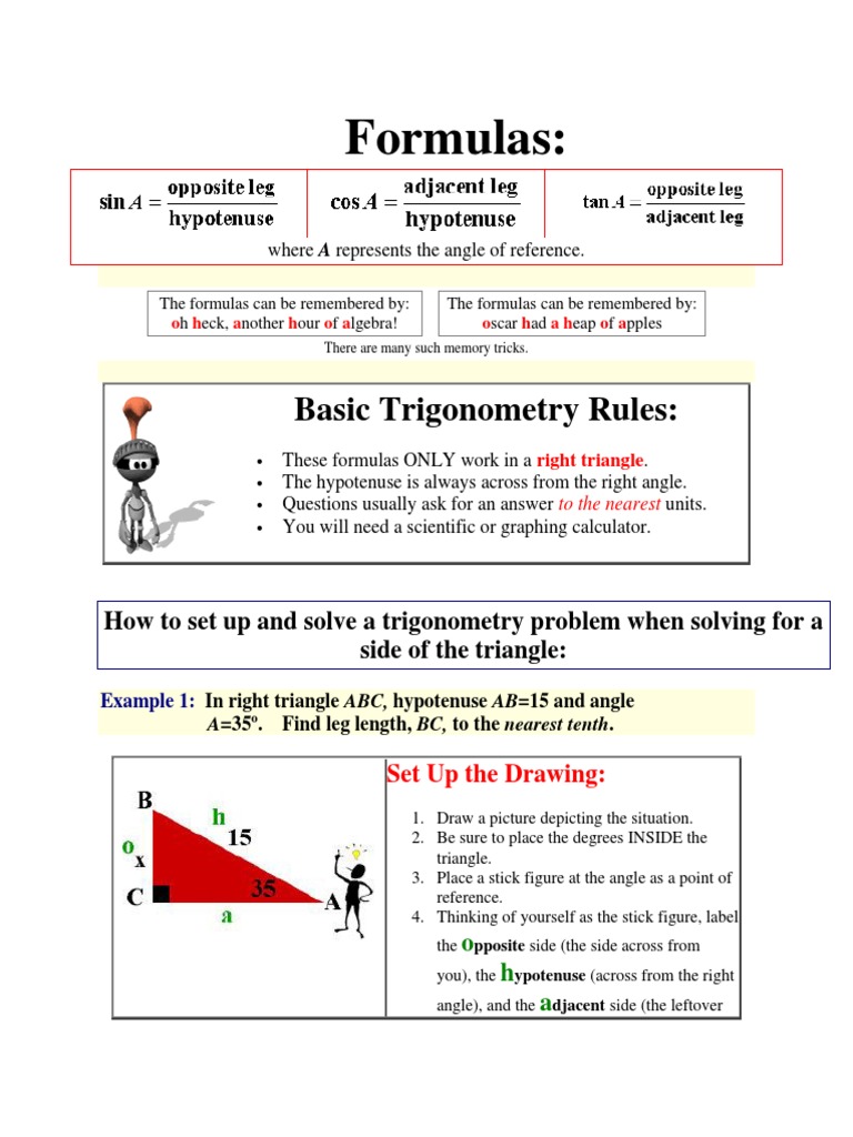 Trigonometry of Right Triangles | PDF | Trigonometric Functions | Sine