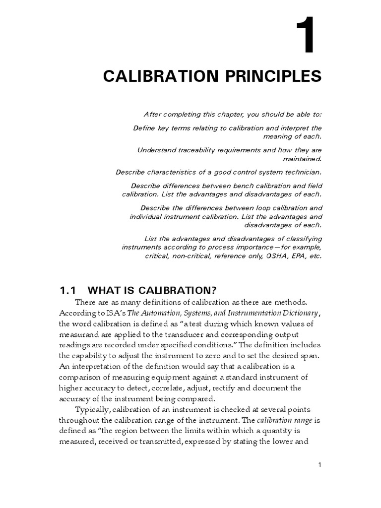 Principles of Calibration | PDF | Calibration | Accuracy And Precision
