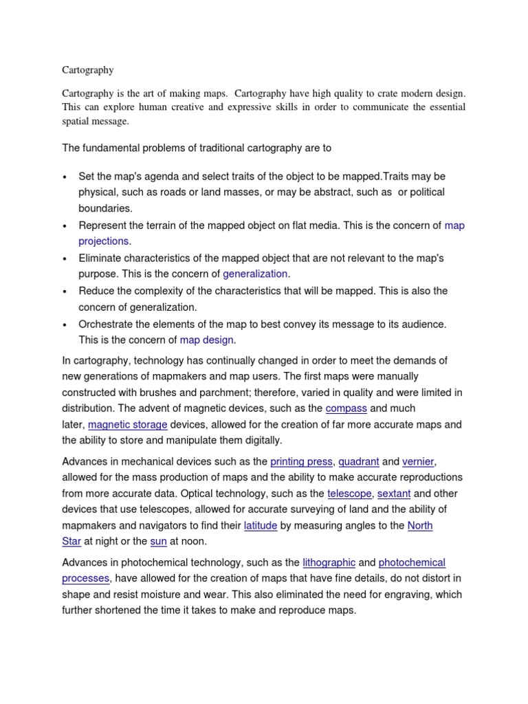 Cartography | Cartography | Map