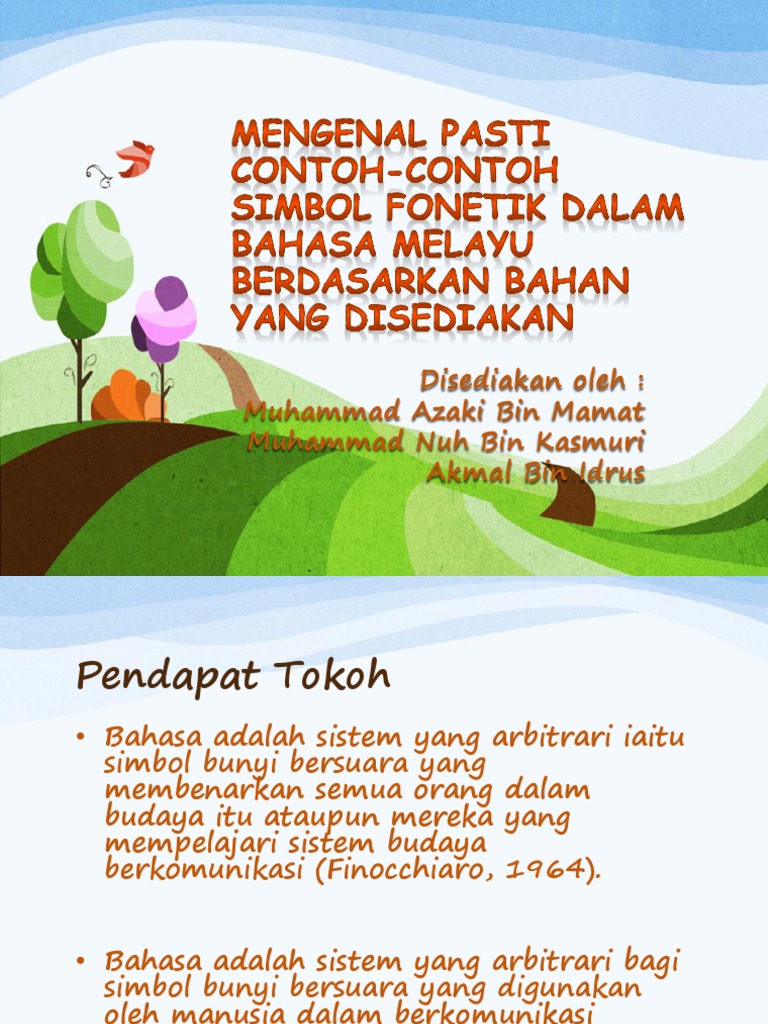 Mengenal Pasti Contoh-Contoh Simbol Fonetik Dalam Bahasa Melayu | PDF