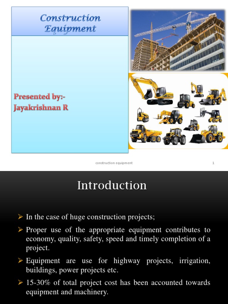 Construction Equipment 1 | PDF | Crane (Machine) | Mill (Grinding)