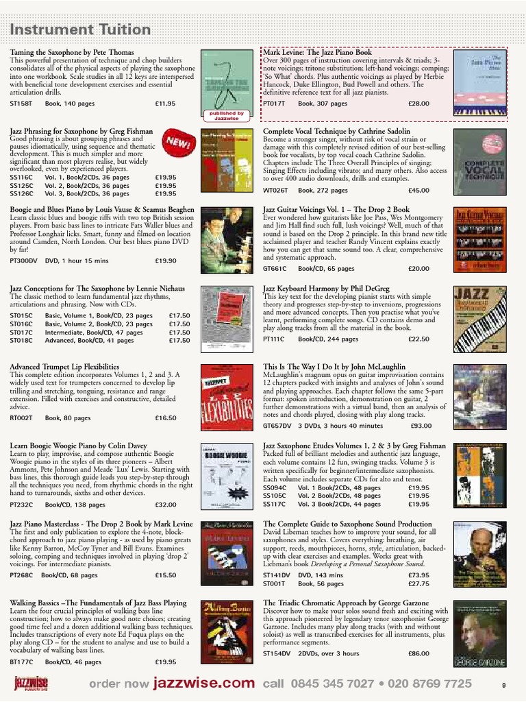 Jazzwise 9 | PDF | Jazz | Saxophone