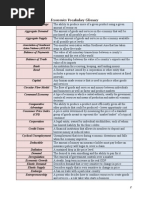 Economics Glossary for Students | PDF | Taxes | Inflation