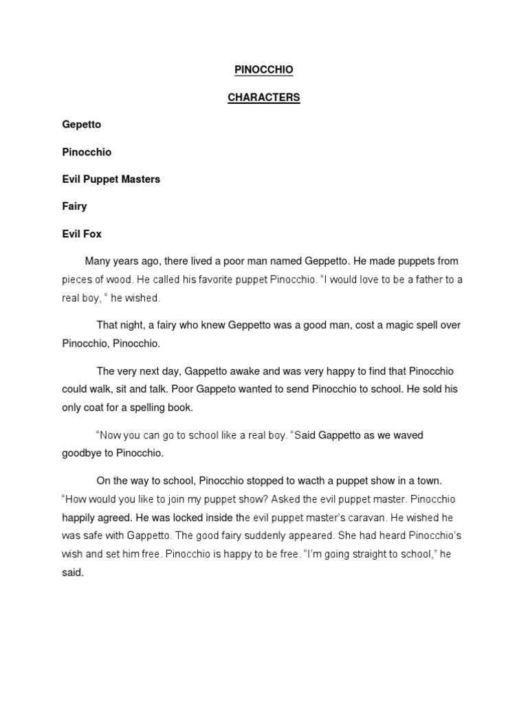 Pinocchio | Pinocchio | Leisure