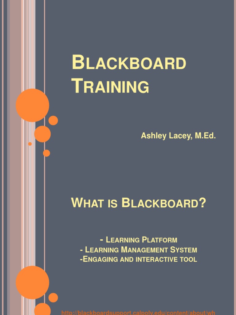 Blackboard Training | PDF | Computers