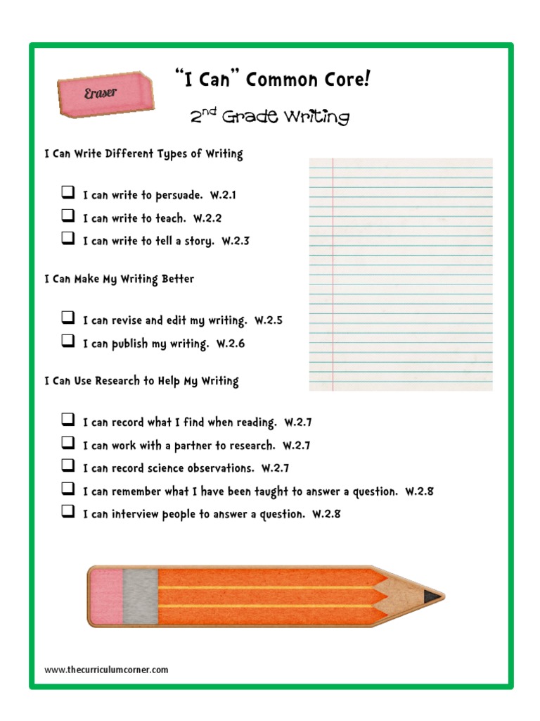 2nd Grade Writing Skills Guide | PDF