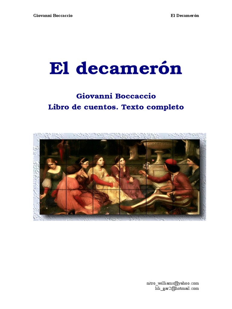 El Decameron | PDF | El decameron | Literatura italiana medieval