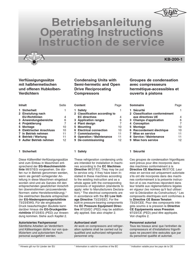 Operating Instructions for Bitzer Compressors.pdf
