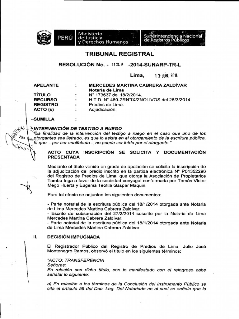 Iletrados y Testigo A Ruego | PDF