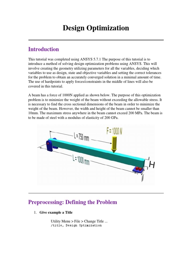 Design Optimization | PDF | Mathematical Optimization | Cartesian ...