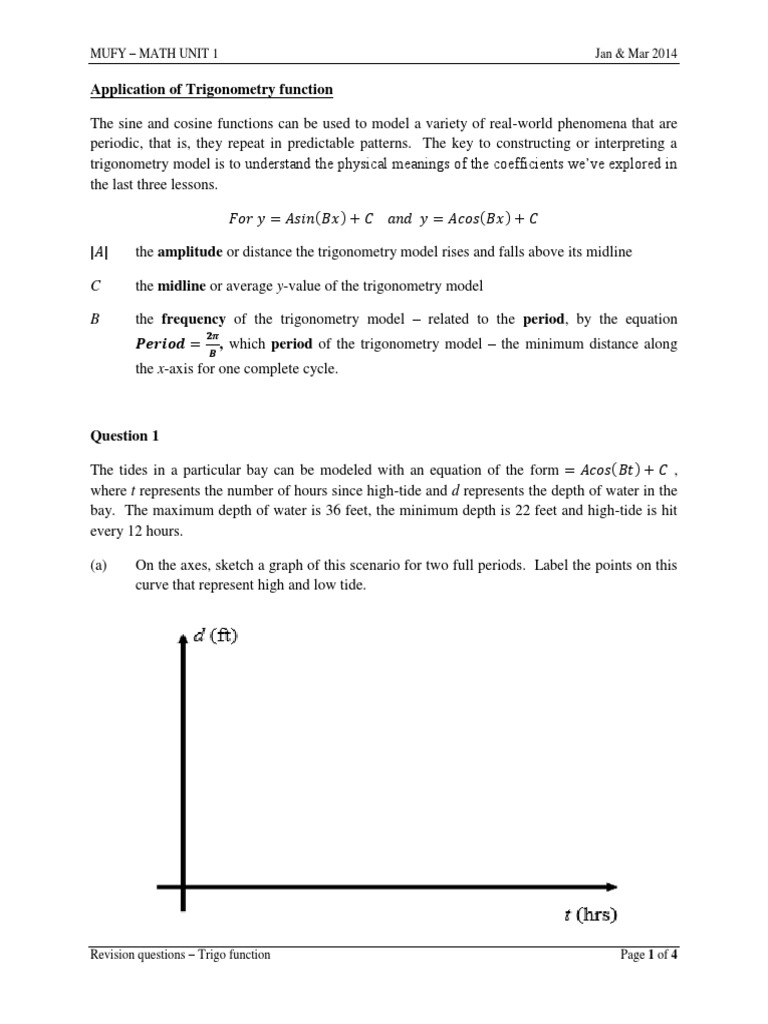 Extra Revision Questions II (Q) | PDF | Trigonometry | Tide