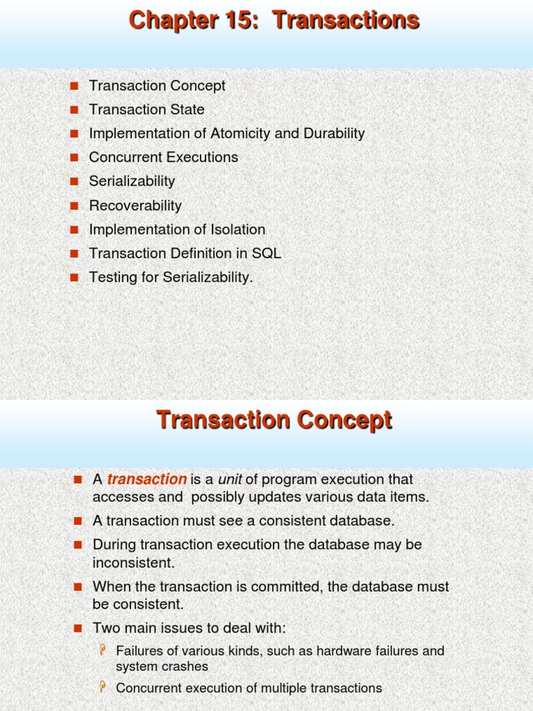 Ensuring Transaction Integrity in Database Systems | PDF | Database ...