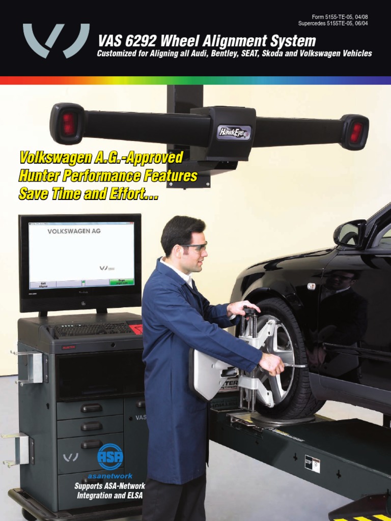 VAS 6292 Alignement Tool | PDF | Tire | Vehicles