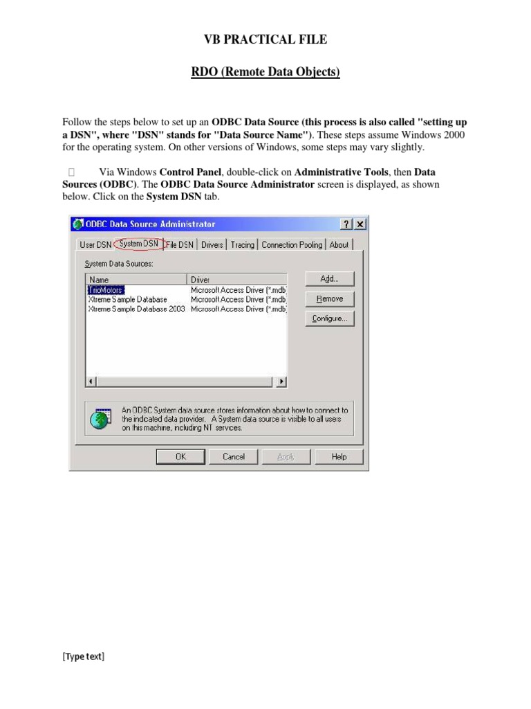 Rdo | PDF | Microsoft Access | Application Software