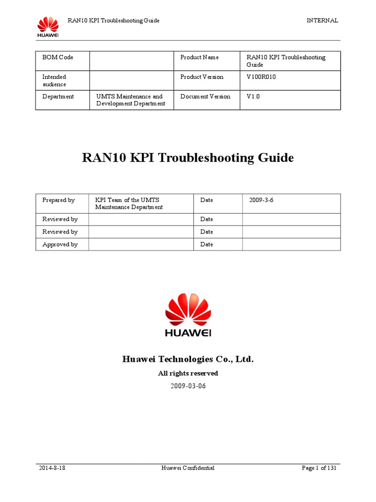 3G Huawei R10 End To End | PDF | Business