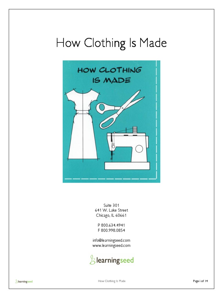 How Clothing Is Made - Learning Seed | PDF | Clothing | Retail