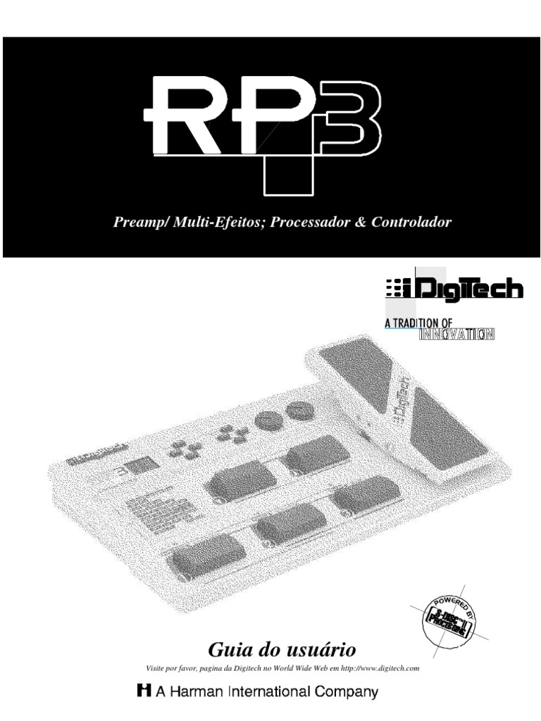 Manual Do Usuario Digitech RP 3 | PDF | Som | Diodo emissor de luz