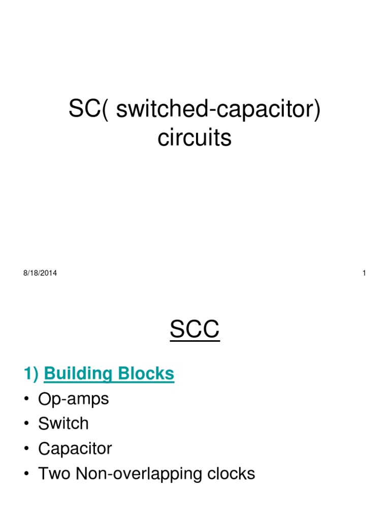 SC (Switched-Capacitor) Circuits | PDF