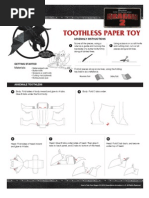 Toothless Papercraft Guide | PDF