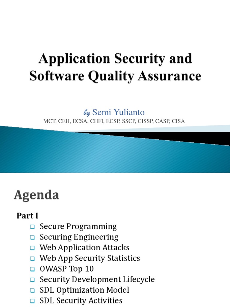 Application Security and Secure Programming | PDF | Computer Data | Data Management